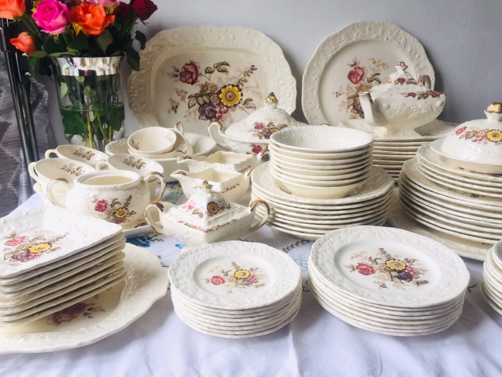 Stunning Vintage Masons Friarswood Ironstone Serving Bowl - Etsy Sweden