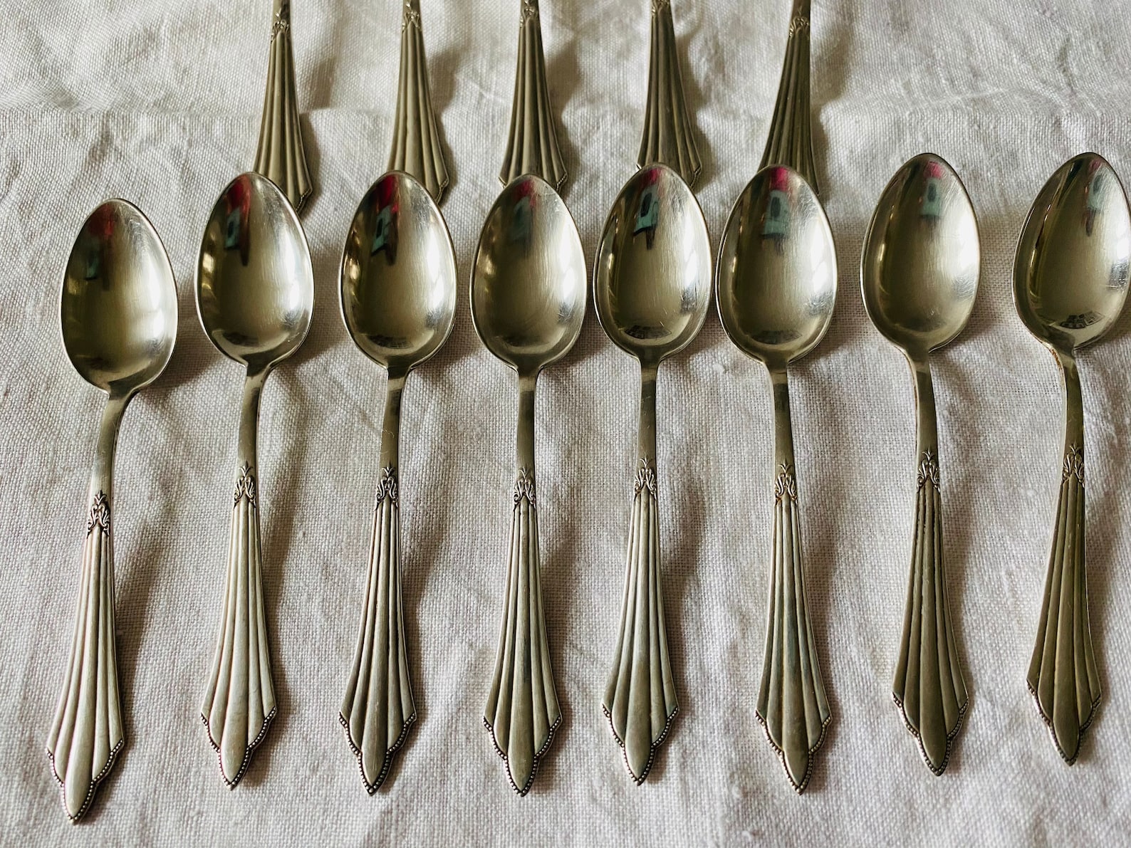 Magnificent Art Deco WMF 90 Silver Plated Tea/mocha Spoon Set | Etsy