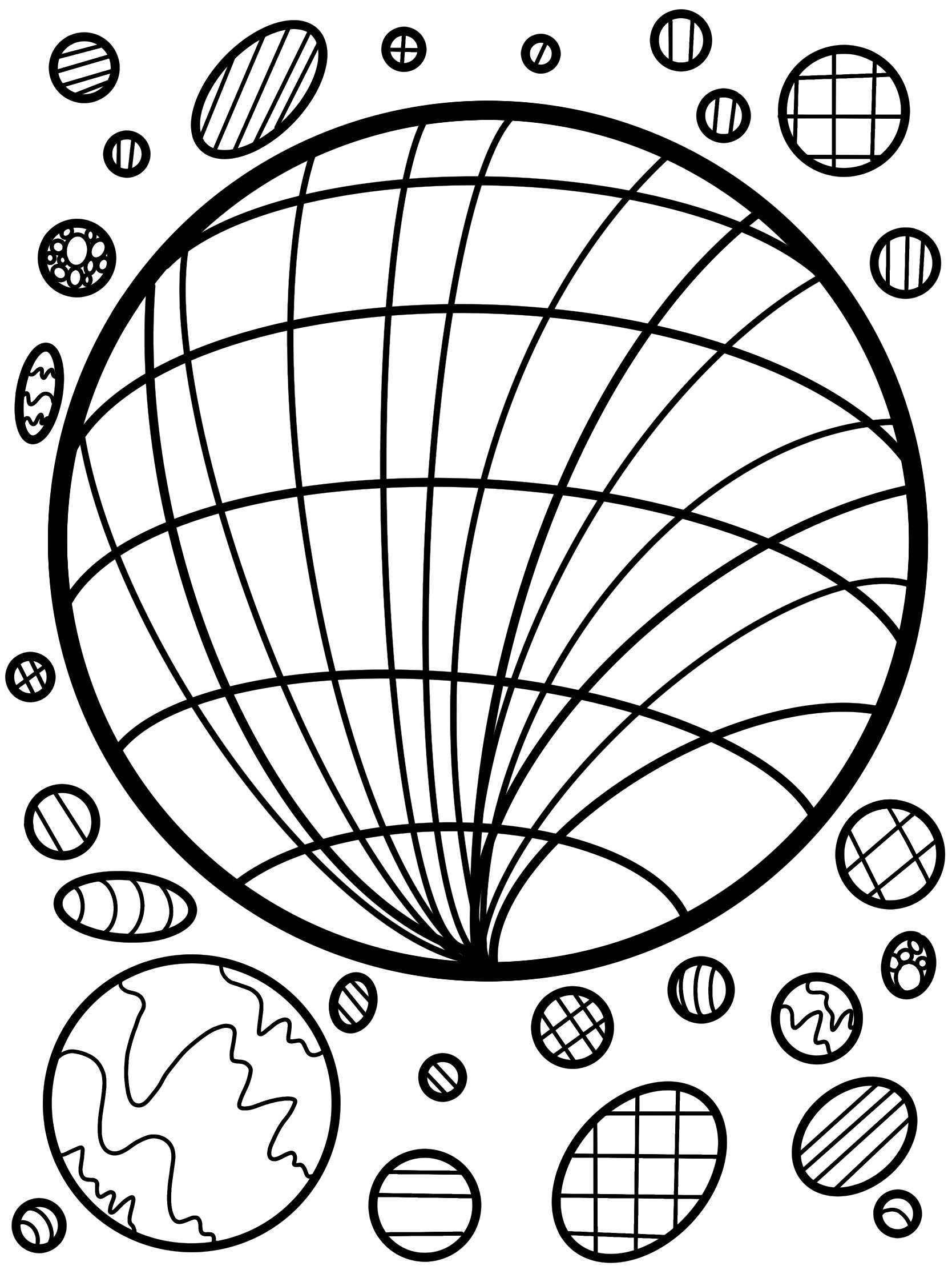 Coloring Page Circles of Fun - Etsy