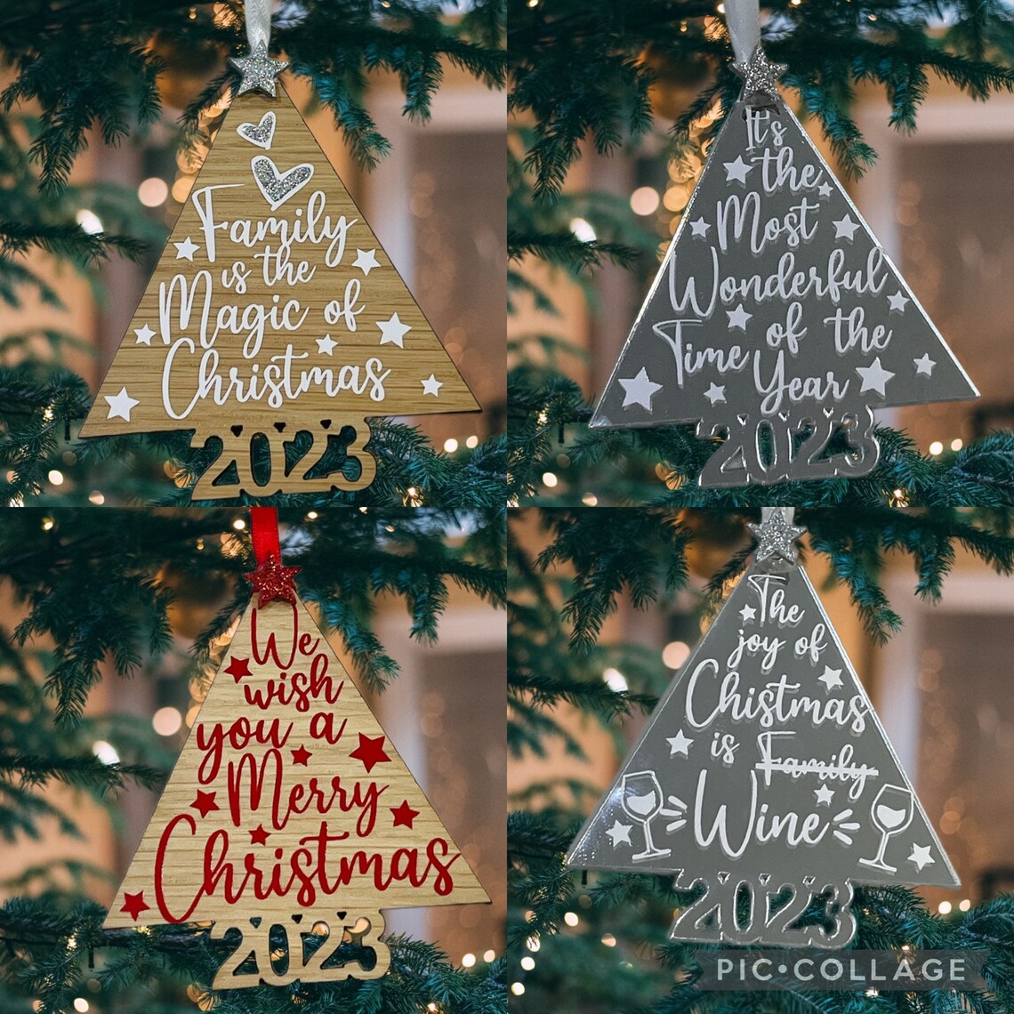 Christmas Tree Shape SVG Bundle X4 SVG Cut File Bundle Dxf Jpg - Etsy