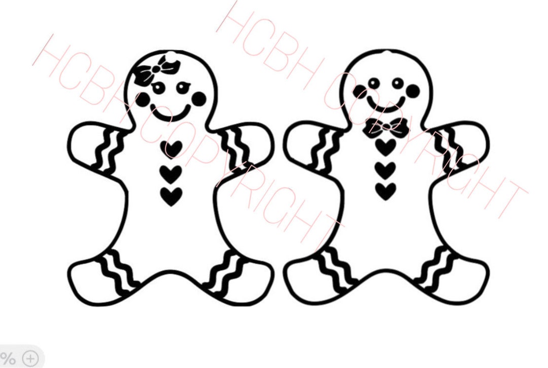 Gingerbread Man Cut File for Cricut SVG for Vinyl for Flat Acrylic ...