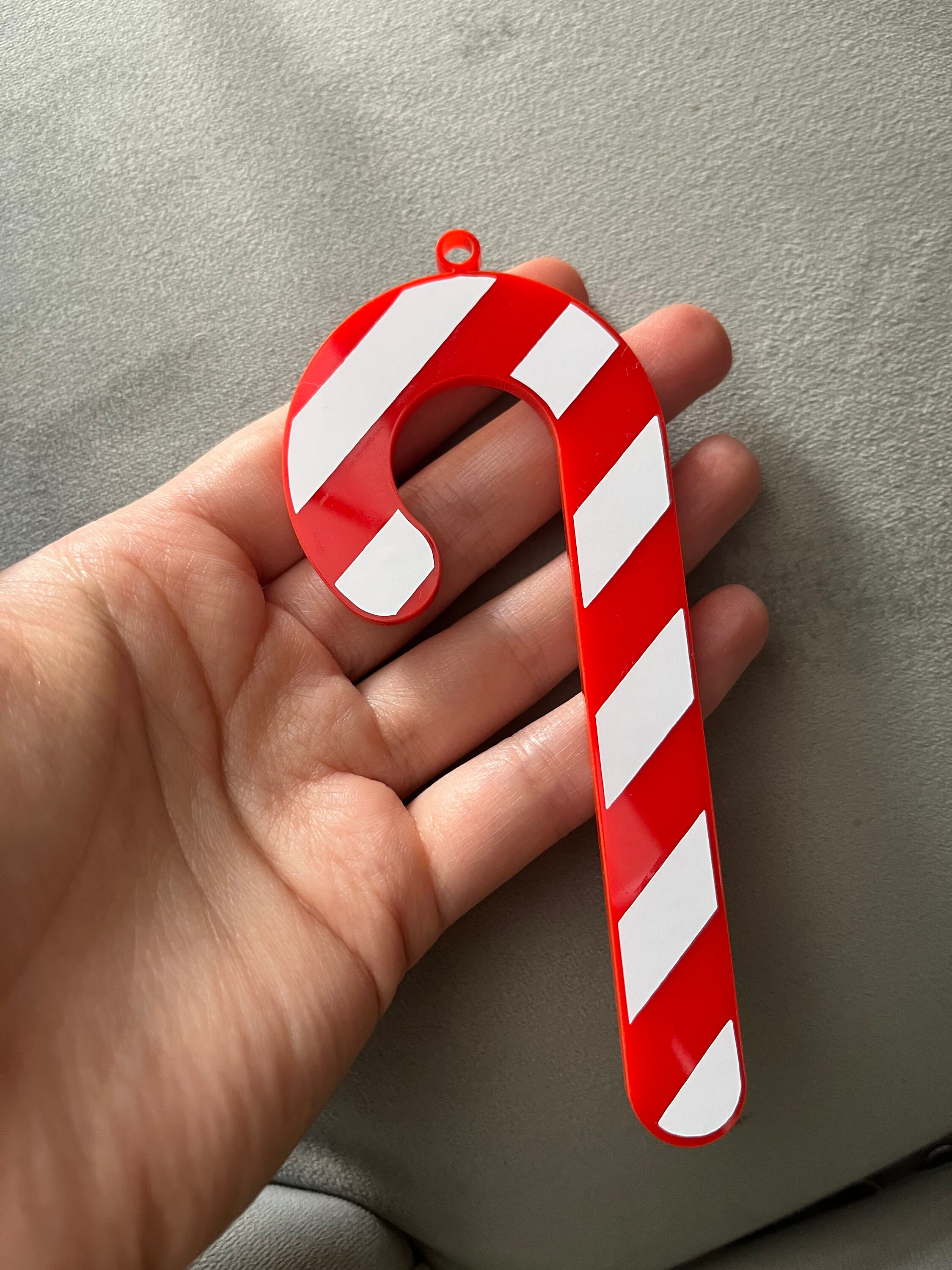 SVG Candy Cane Stipe Cut File for Flat Acrylic Bauble - Etsy Canada