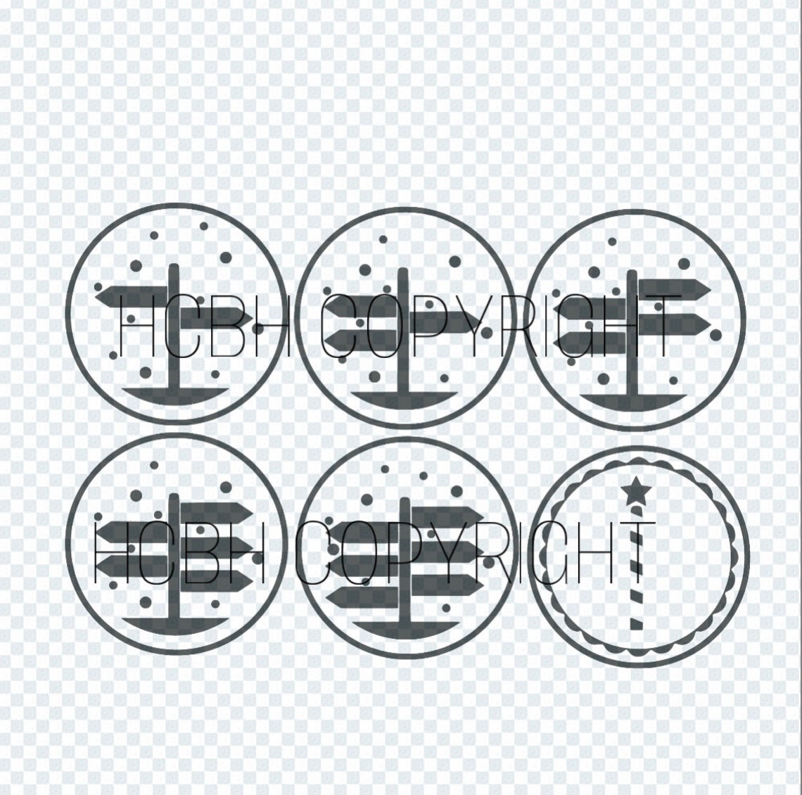 SVG Christmas Family Sign Post Cut File Bundle 2-6 for Flat Acrylic ...