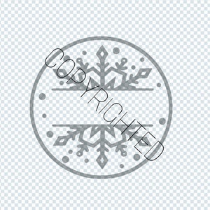 Christmas Snowflake SVG Cut File, for Personalised Bauble With Name ...