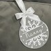 Christmas Snowflake SVG Cut File, for Personalised Bauble With Name ...