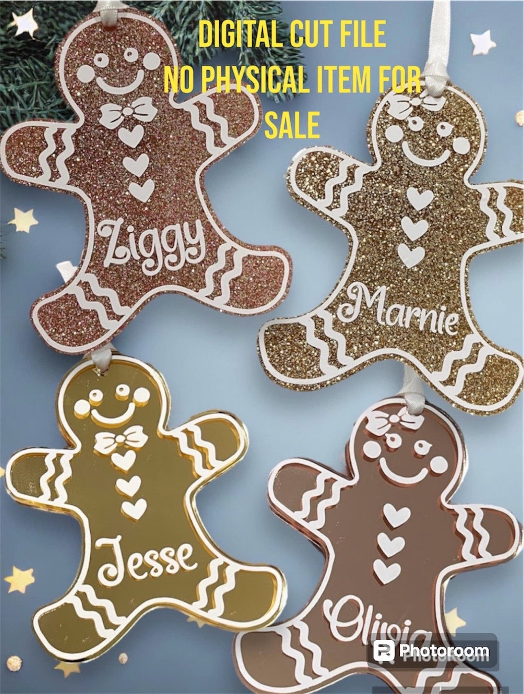Gingerbread Man Cut File for Cricut SVG for Vinyl for Flat Acrylic ...