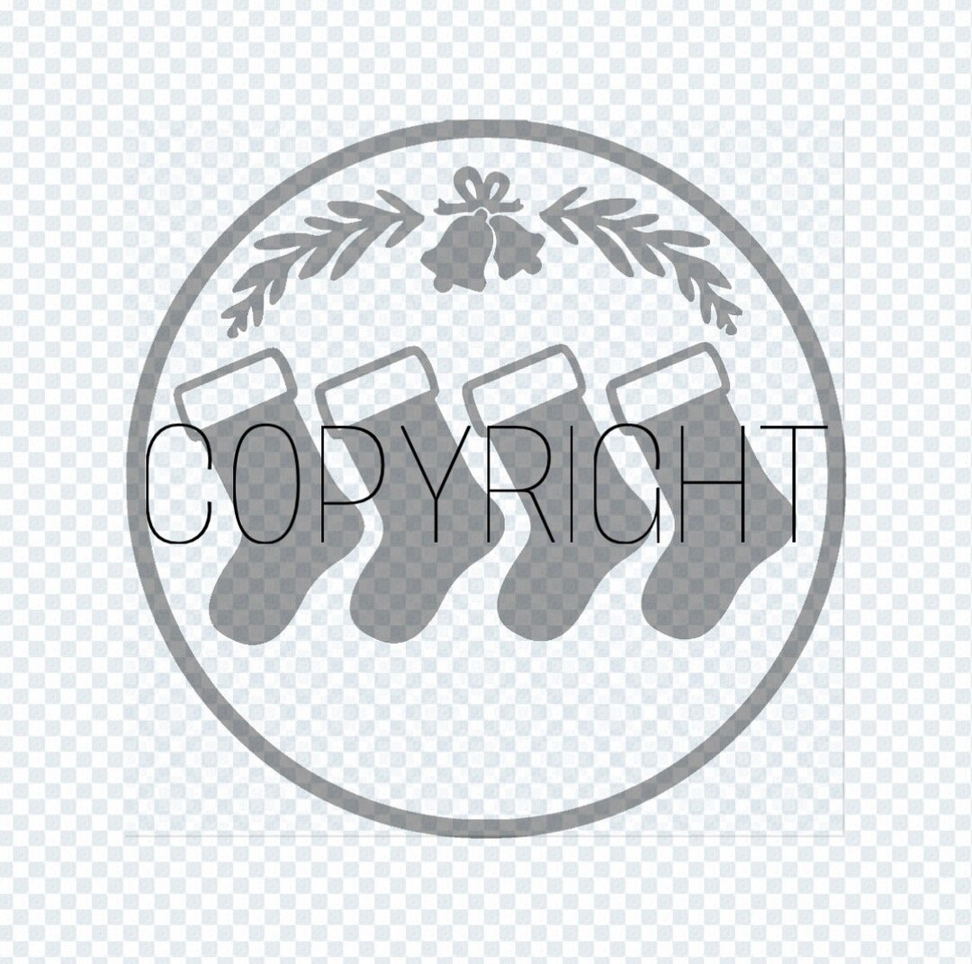 SVG Family Christmas 4 Stocking Cut File Bauble Ornament - Etsy