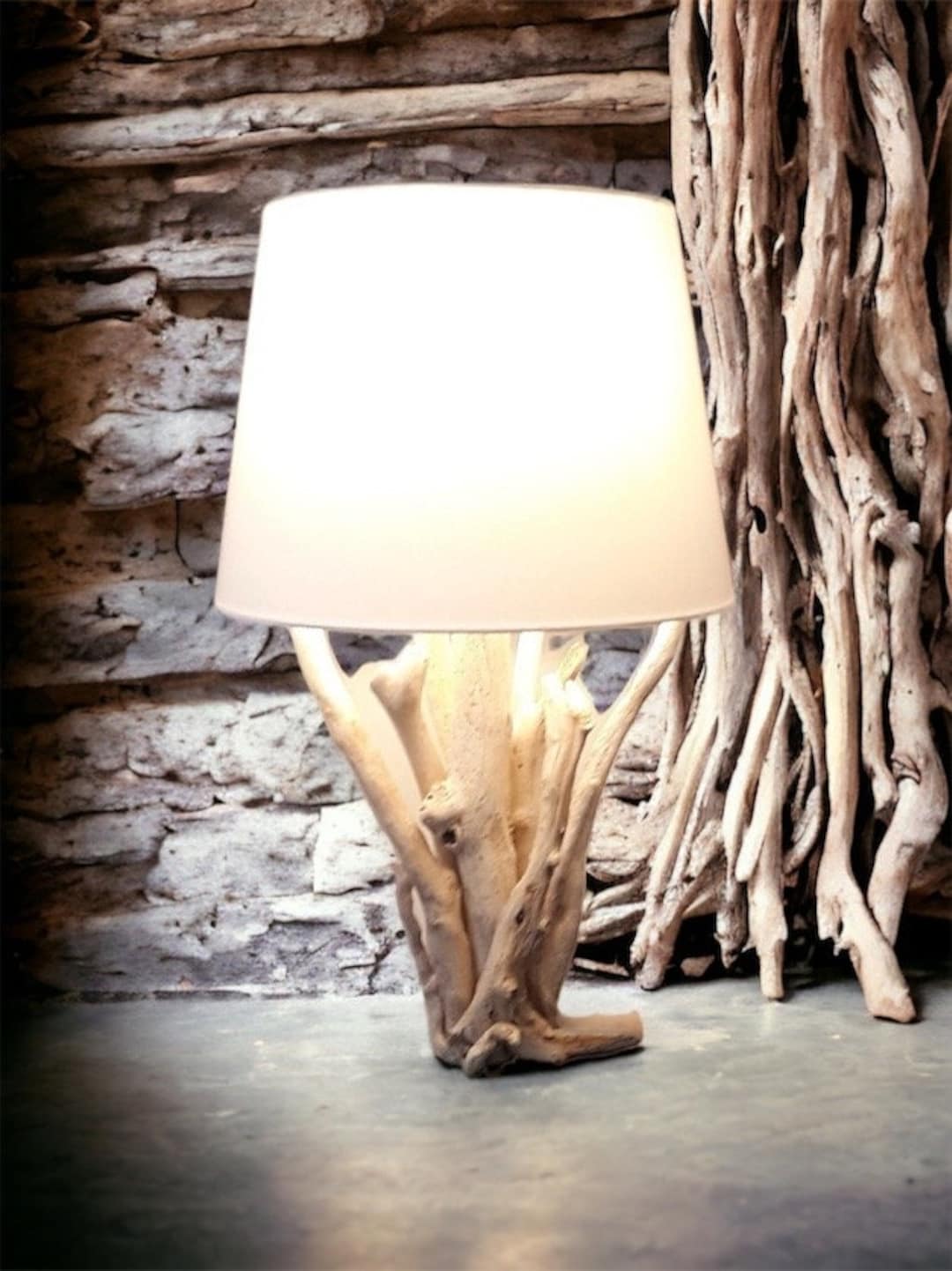 Driftwood Table Lamp,wood Sculpture Lamp,driftwood Decor,lighting,beach ...