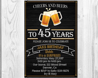 Beer invitation | Etsy