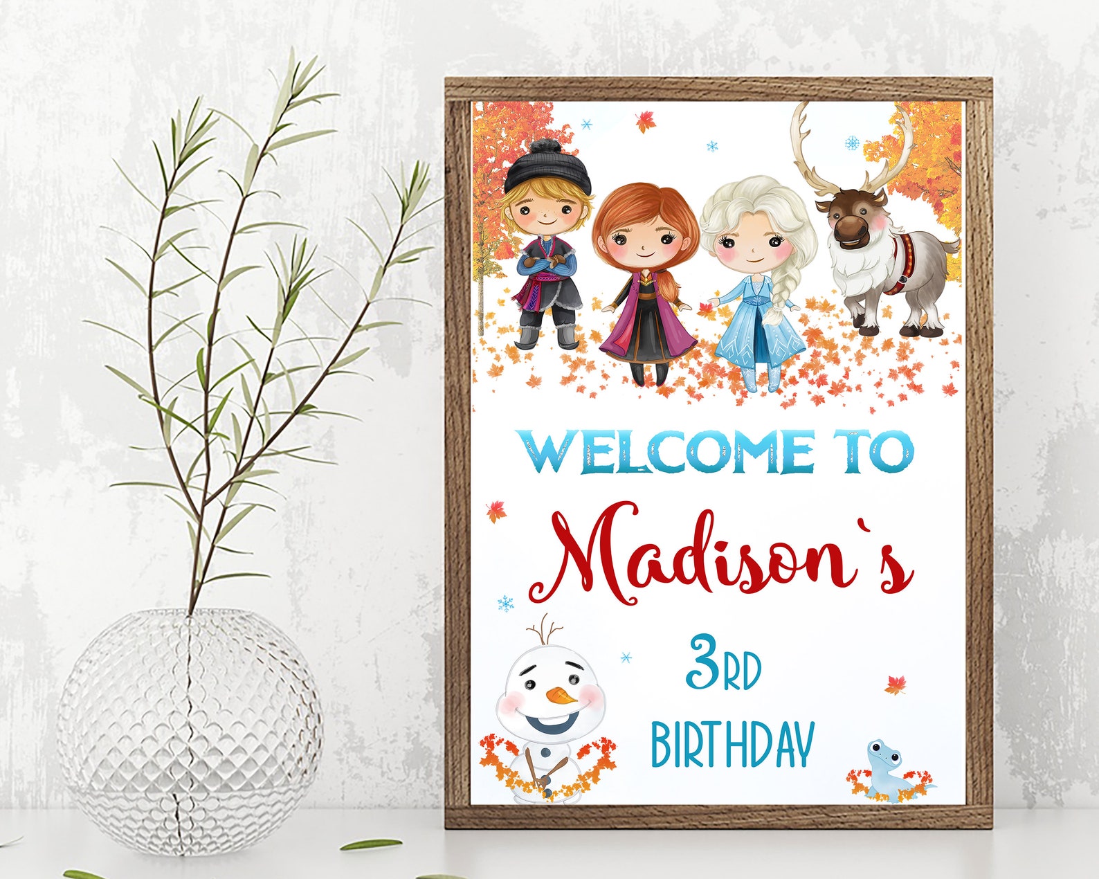 Frozen Welcome Sign Frozen Sign Frozen Welcome Poster Frozen 2 | Etsy ...