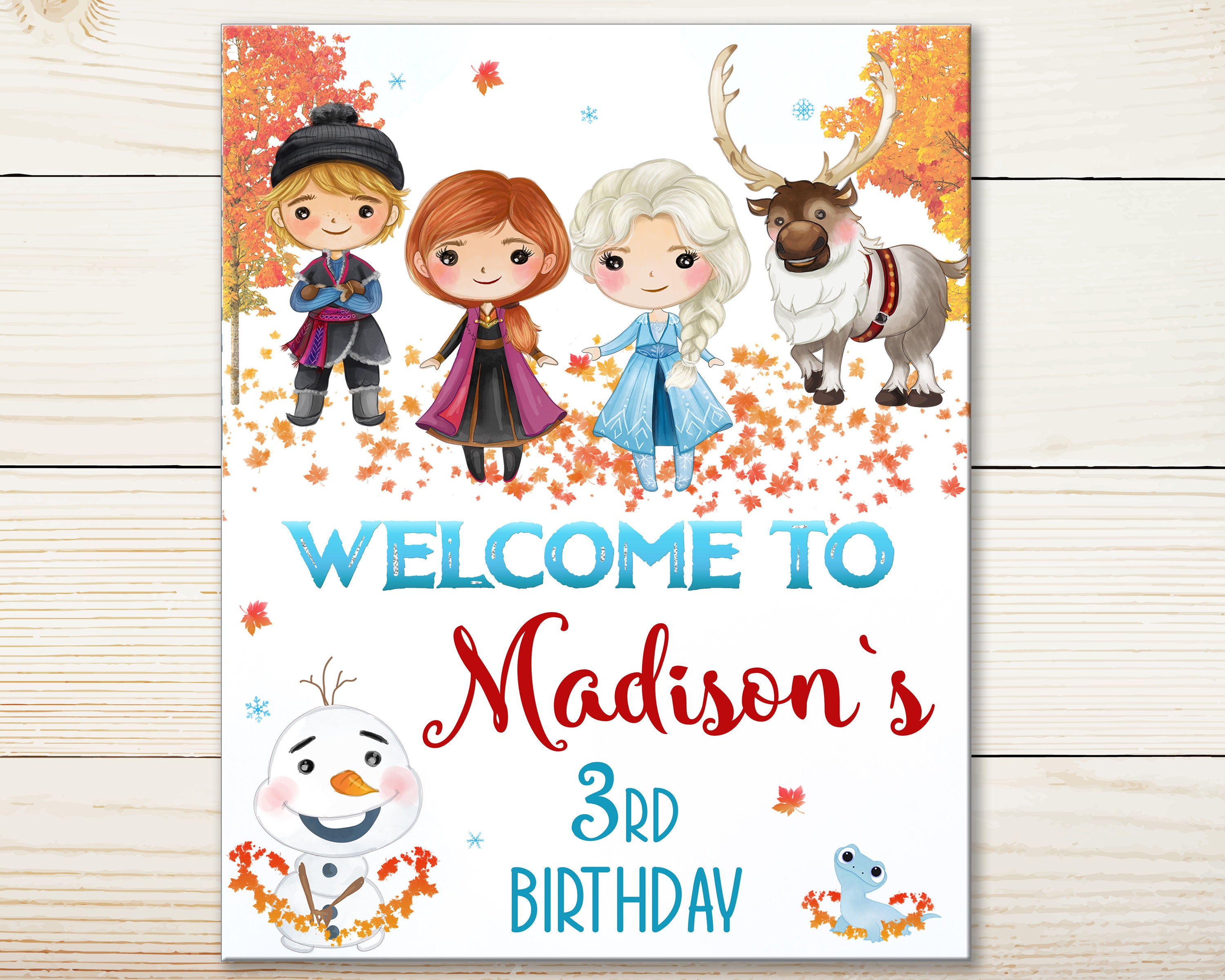Frozen Welcome Sign Frozen Sign Frozen Welcome Poster Frozen 2 | Etsy ...