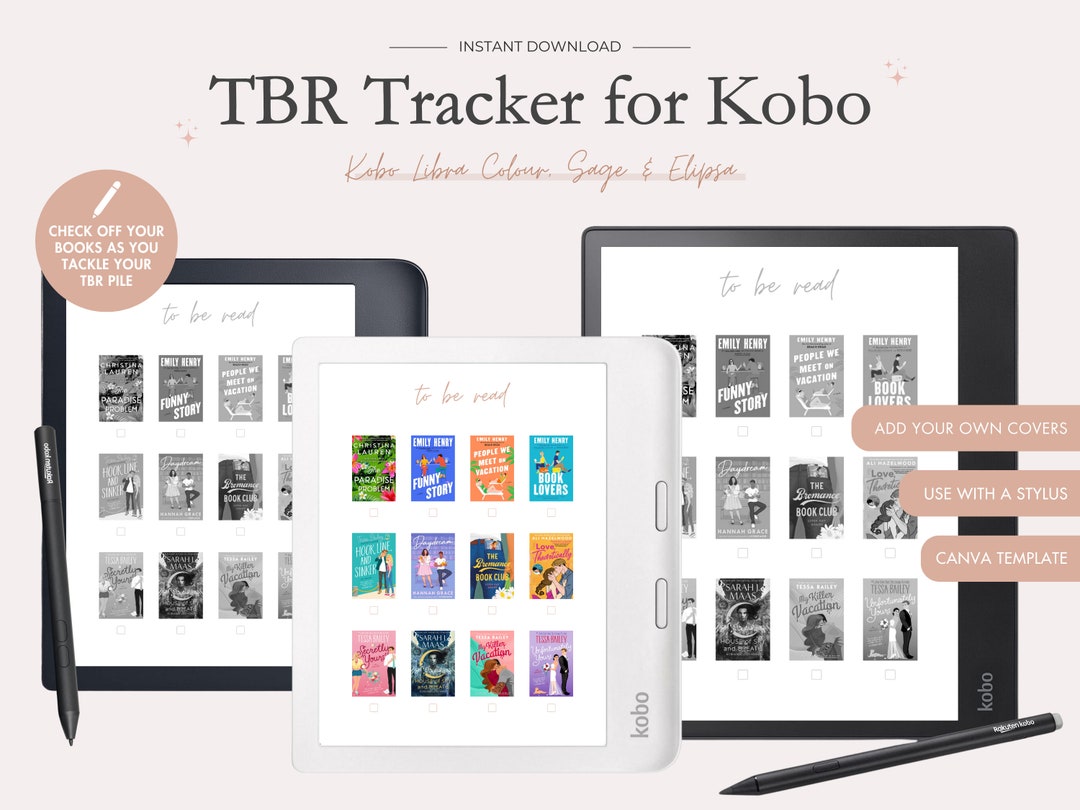 TBR Tracker for Kobo E-readers, Libra Colour, Sage, Elipsa, Customize ...
