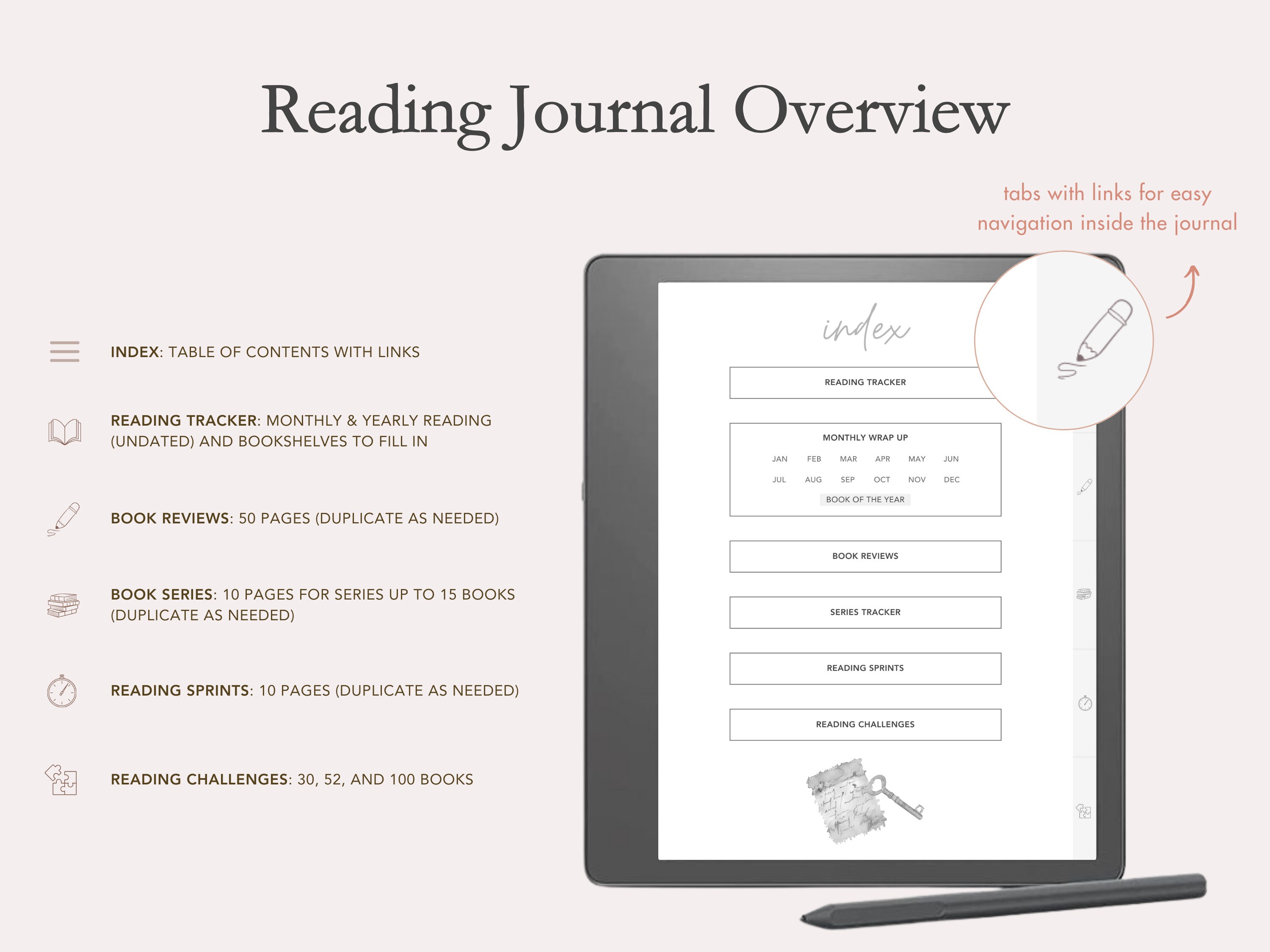 Reading Journal for Kindle Scribe, Customize Your Kindle E-reader, Meet ...