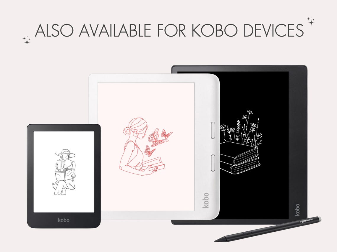 10 BOOK GIRLIES Lock Screens for Kindle Ereaders | Customize Paperwhite ...