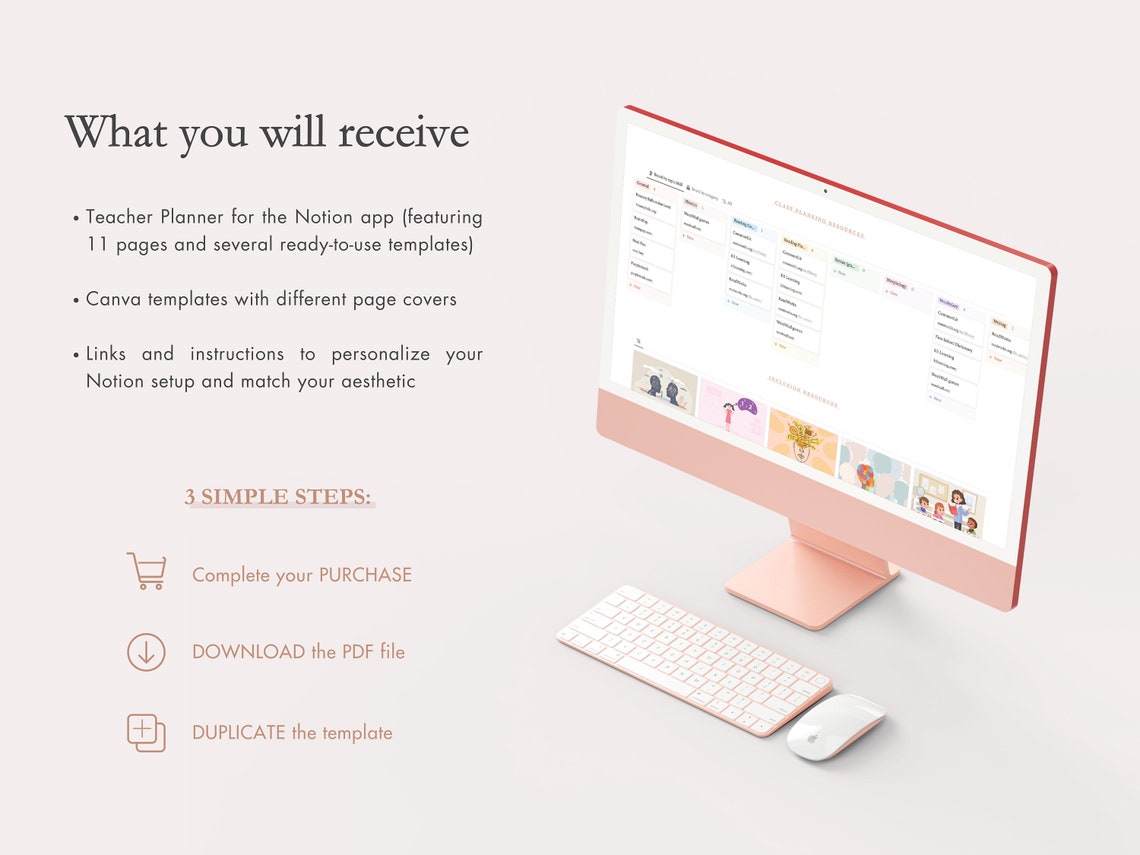 Teacher Planner Notion, Lesson Planner, Report Card Generator, Reusable ...