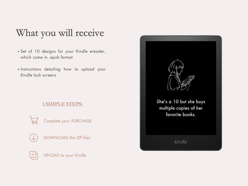 10 BOOKISH SHE'S a 10 BUT... Lock Screens for Kindle Ereaders ...