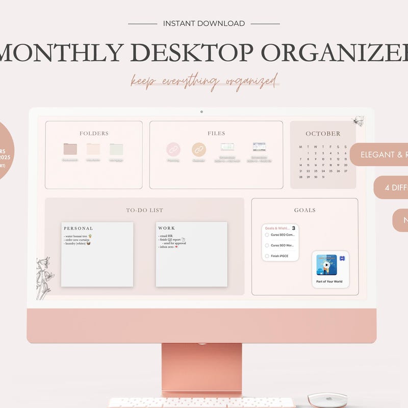 Desktop Screensaver Pink - Etsy