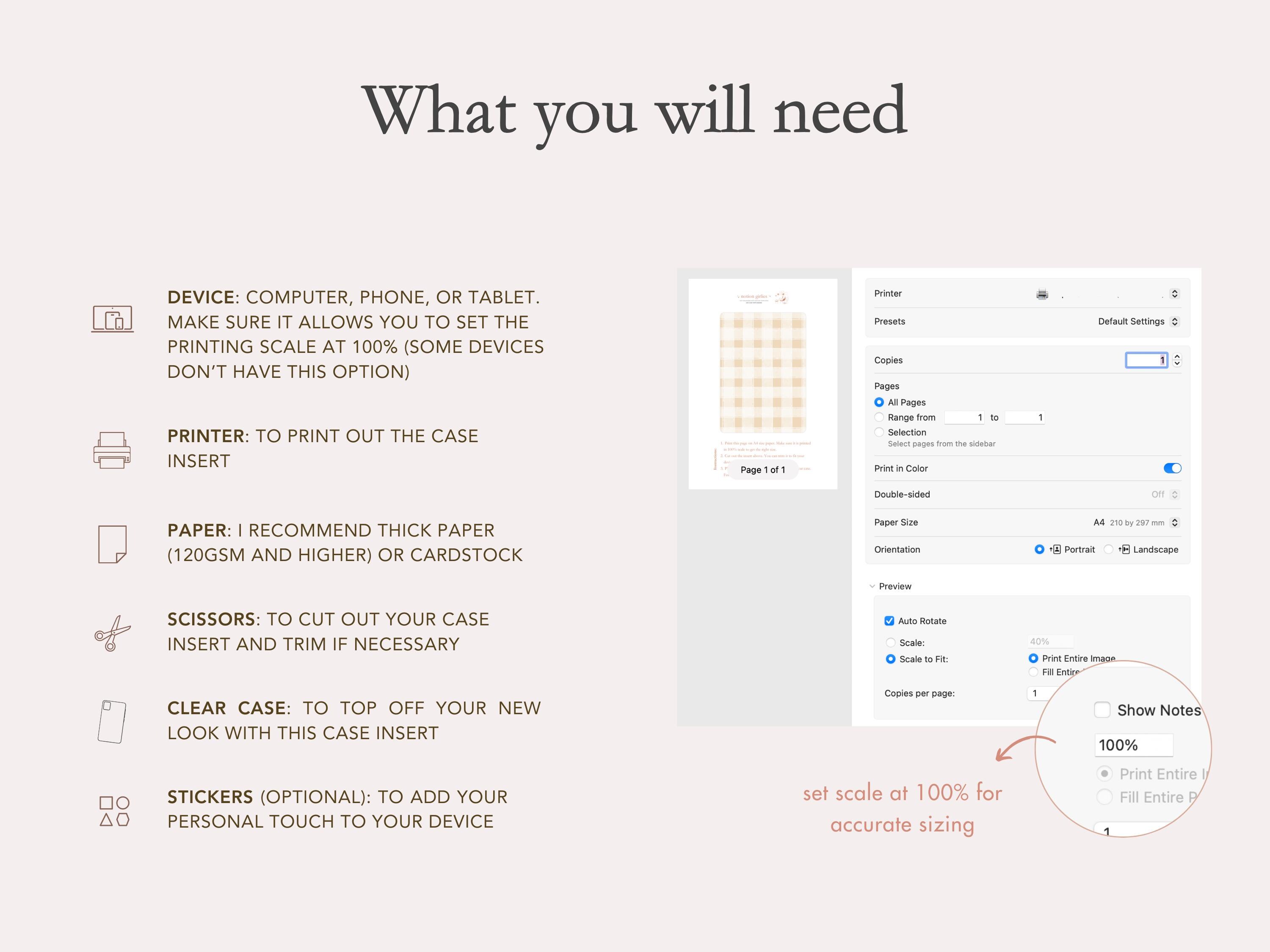 PRINTABLE CASE INSERT for Remarkable Tablet Models | Customize Your ...
