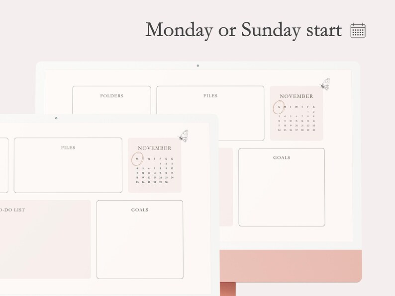 Monthly Desktop Organizer Wallpaper Pack | November 2024 - December ...