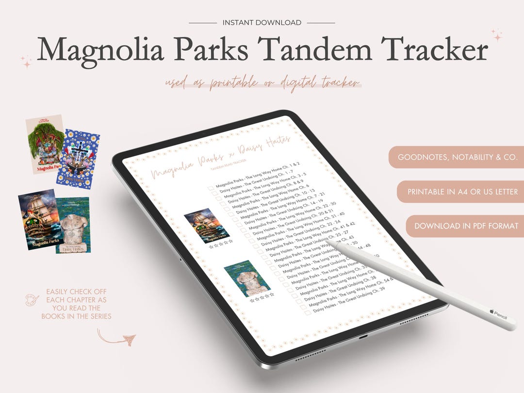 Magnolia Parks Tandem Reading Tracker | Printable and Digital ...