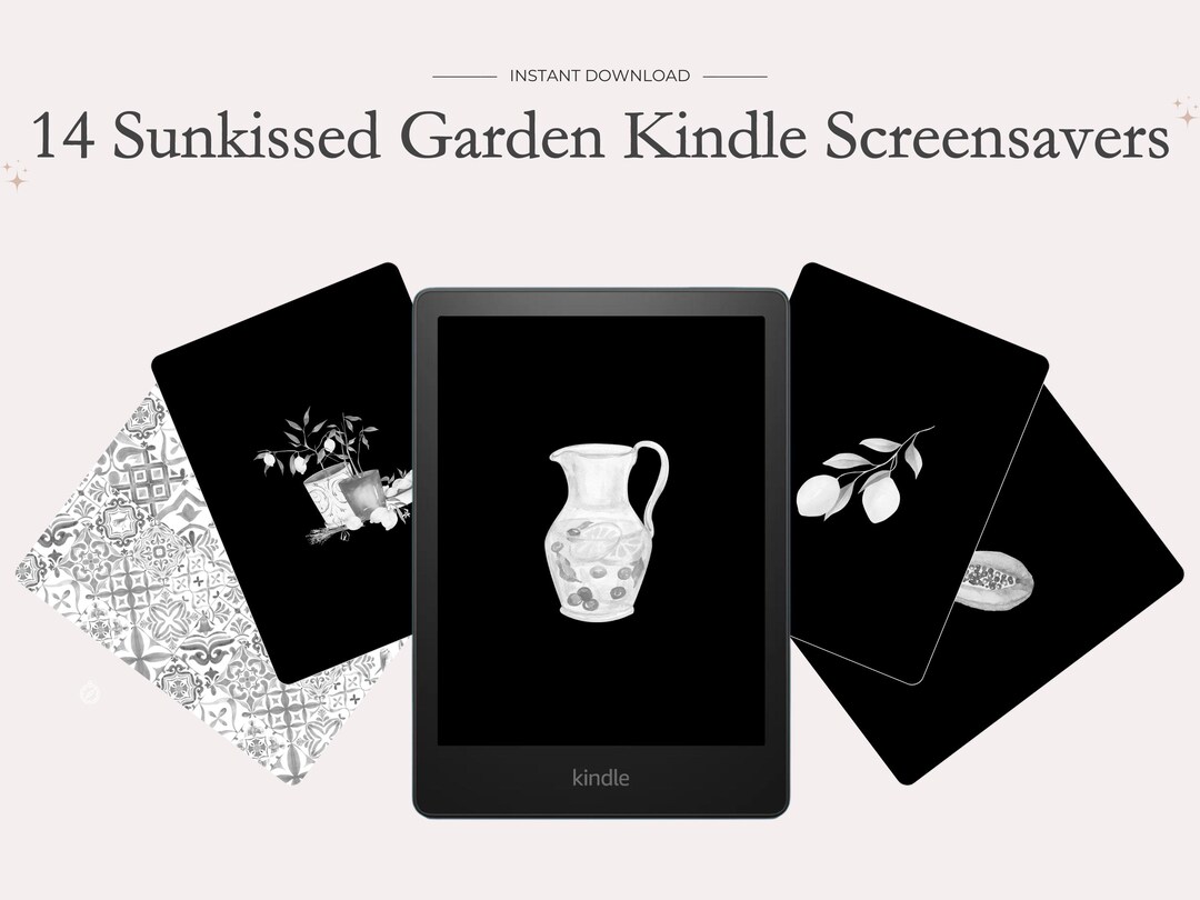 14 SUNKISSED GARDEN Lock Screens for Kindle Ereaders, Customize Your ...