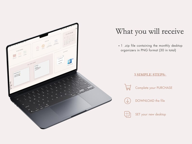 Monthly Desktop Organizer Wallpaper Pack | November 2024 - December ...