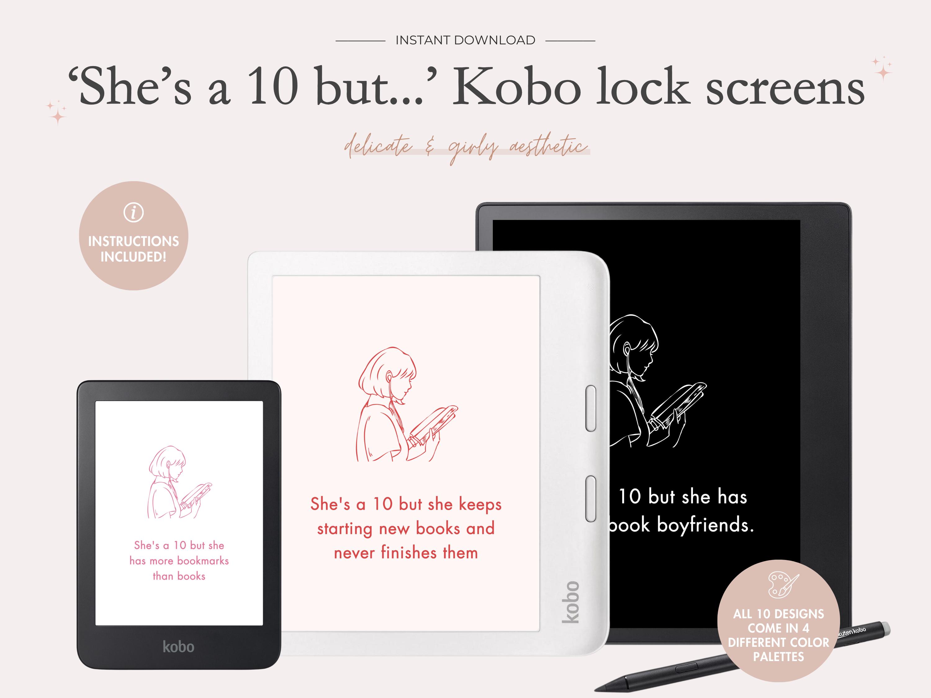 10 BOOKISH SHE'S a 10 BUT... Lock Screens for Kobo Ereaders | Libra ...