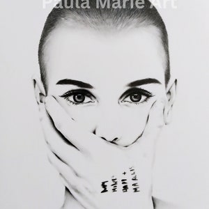 Sinead O'connor Pencil Portrait - Etsy