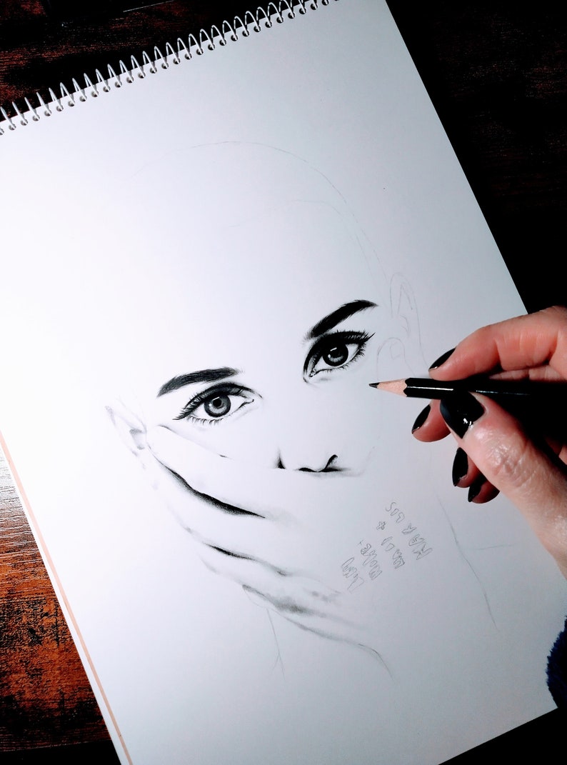 Sinead O'connor Pencil Portrait - Etsy