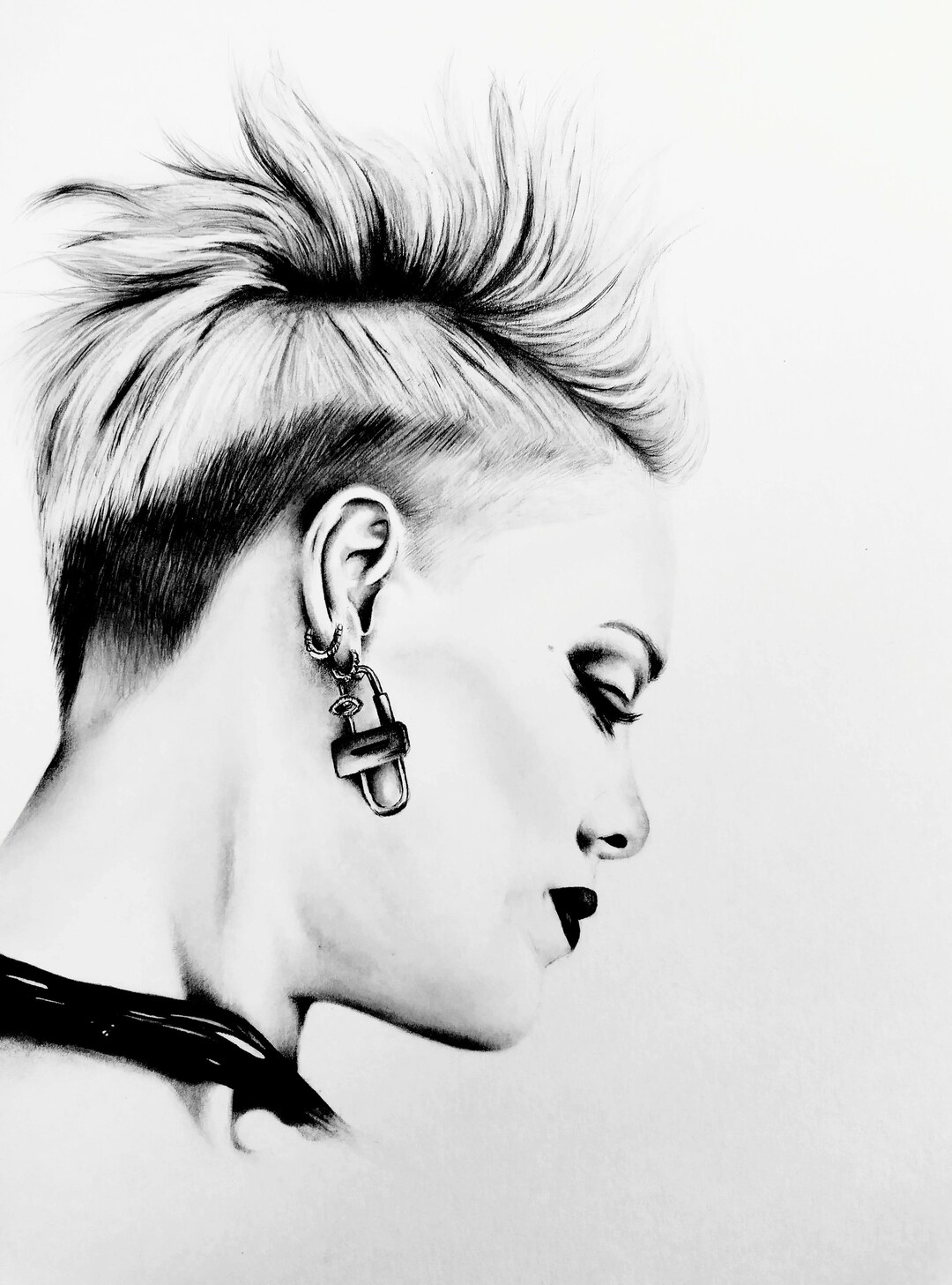 Pink Art Download/pnk Original Pencil Drawing/pink Fans/trustfall ...