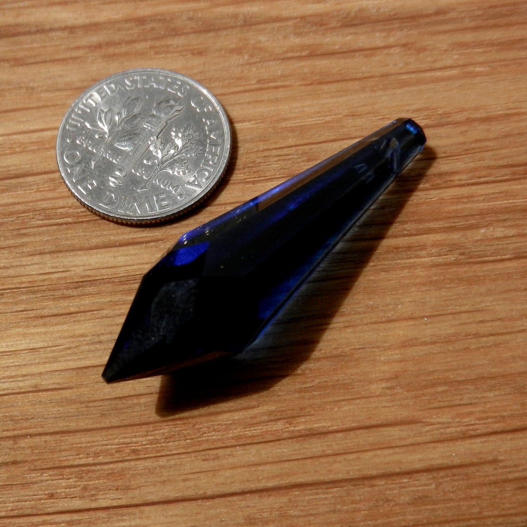 Swarovski Crystal STRASS 8611 DROP 40mm X 11mm Dark SAPPHIRE - Etsy