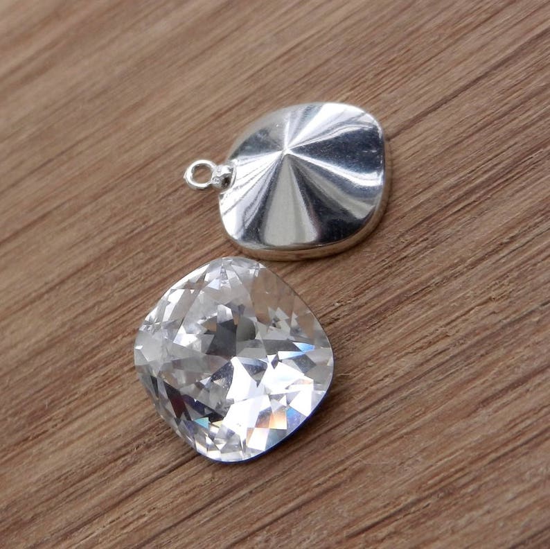 Luxury Sterling Silver Pendant Bail for Crystals Swarovski | Etsy
