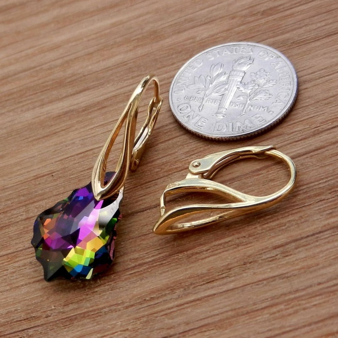 24k Gold Vermeil Lever Back Ear Wires Sterling Silver Jewelry Findings ...