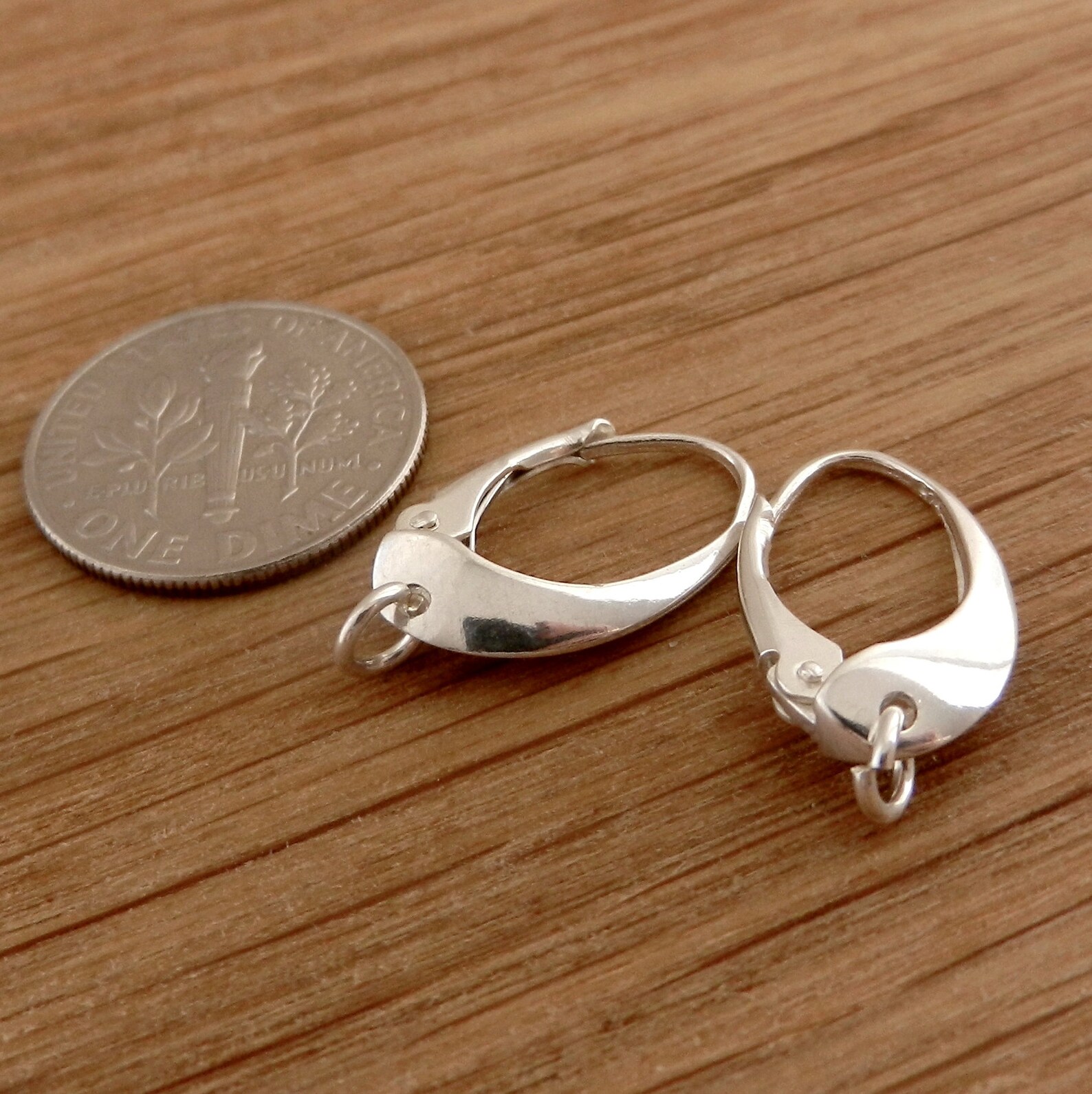 Vermeil Gold Sterling Silver Lever Back Earrings | Etsy