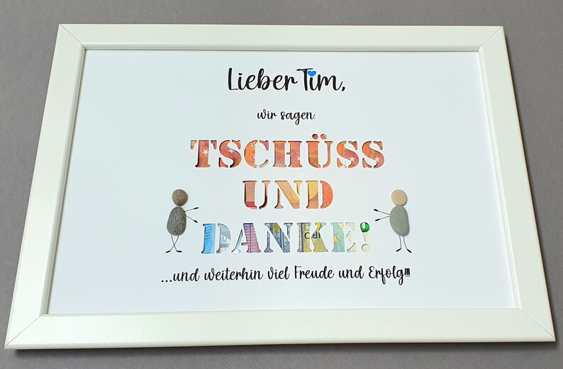 Geldgeschenk Abschied Kollegin Steinbild Verabschiedung - Etsy Schweiz