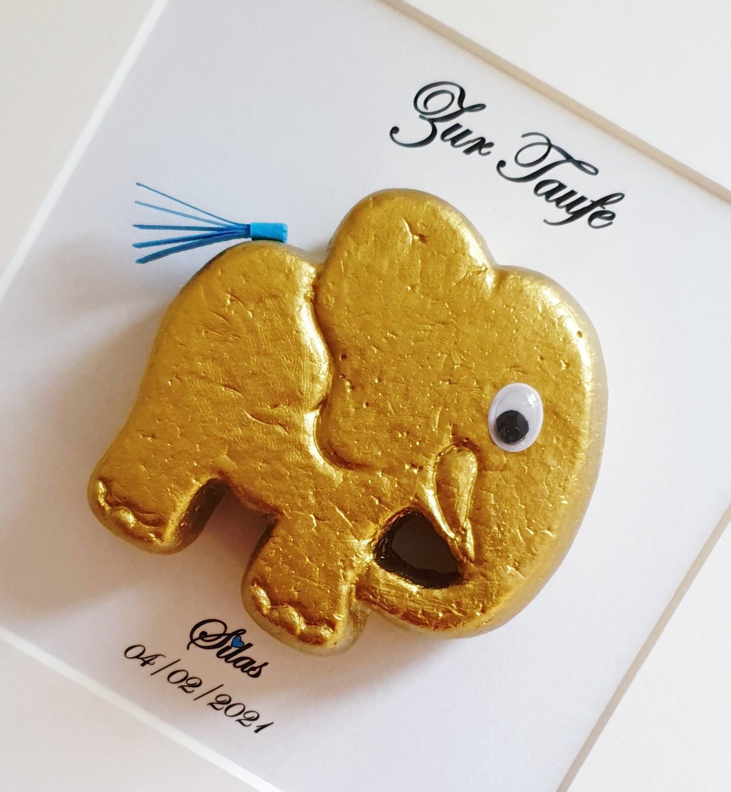 Personalized Gift Baby, Birth, Christening, Gold, Lucky Charm, Name ...