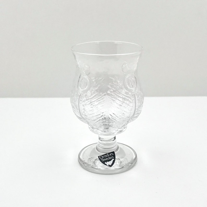 Orrefors Peacock, Liqueur Crystal Glass From 1970’s - Etsy