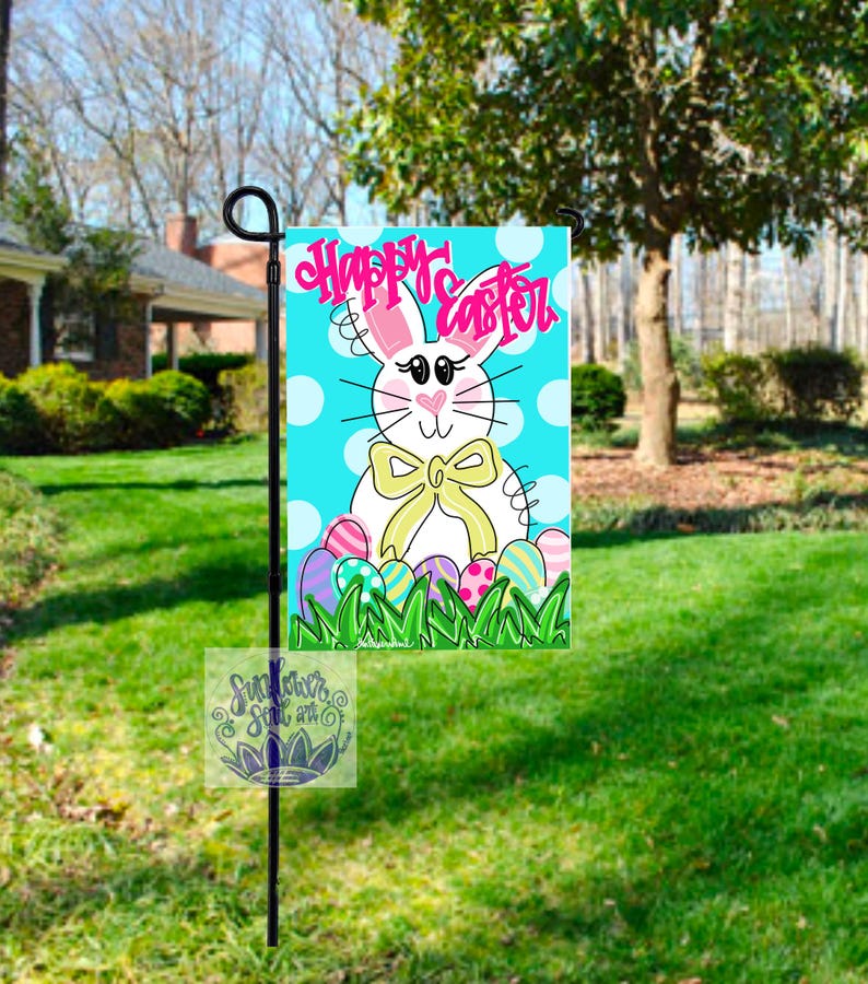 Happy Easter Garden Flag - Etsy