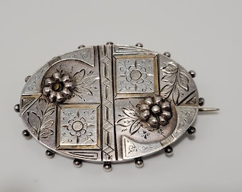 Antique Victorian Hair Brooch - Etsy