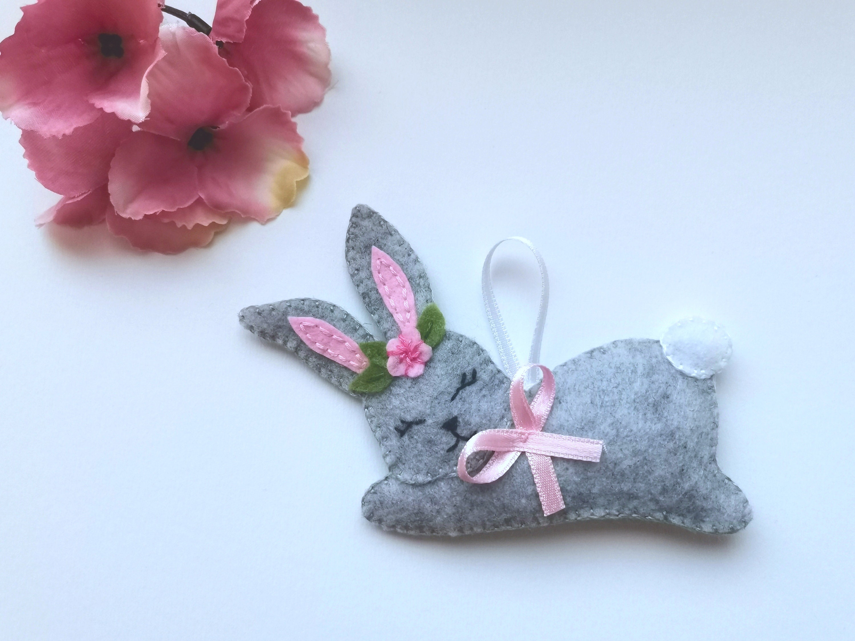 Easter Bunny Ornament PDF Sewing Pattern, Spring Decor Handmade Gift ...