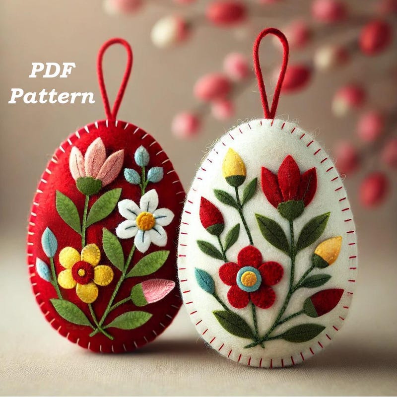 Felt Easter Eggs - Etsy
