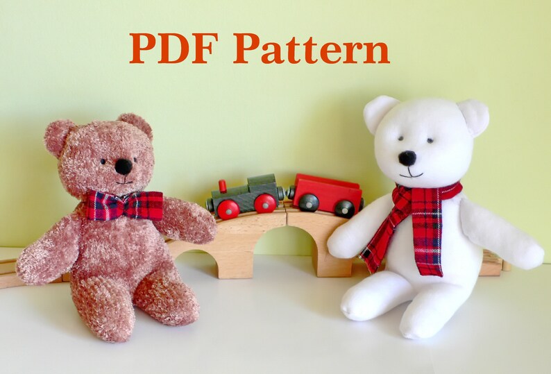 Sock Doll Teddy Bear Sewing Pattern DIY Handmade Sock Bear Pdf Pattern ...