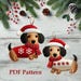 Felt Dachshunds PDF Pattern and Tutorial, Sewing Craft, Christmas Puppy ...