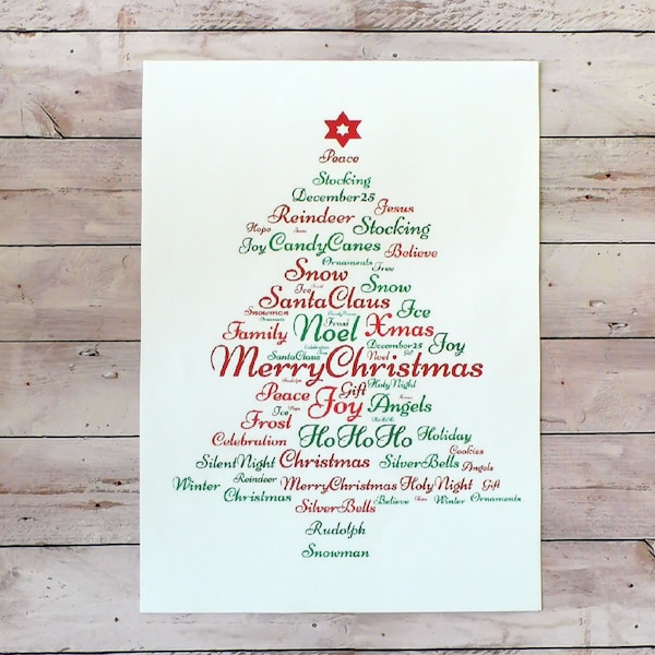 Tree Word Art - Etsy