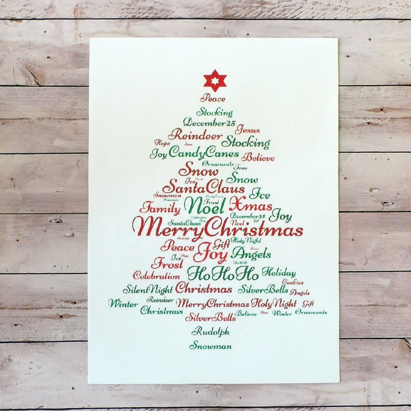 Tree Word Art - Etsy