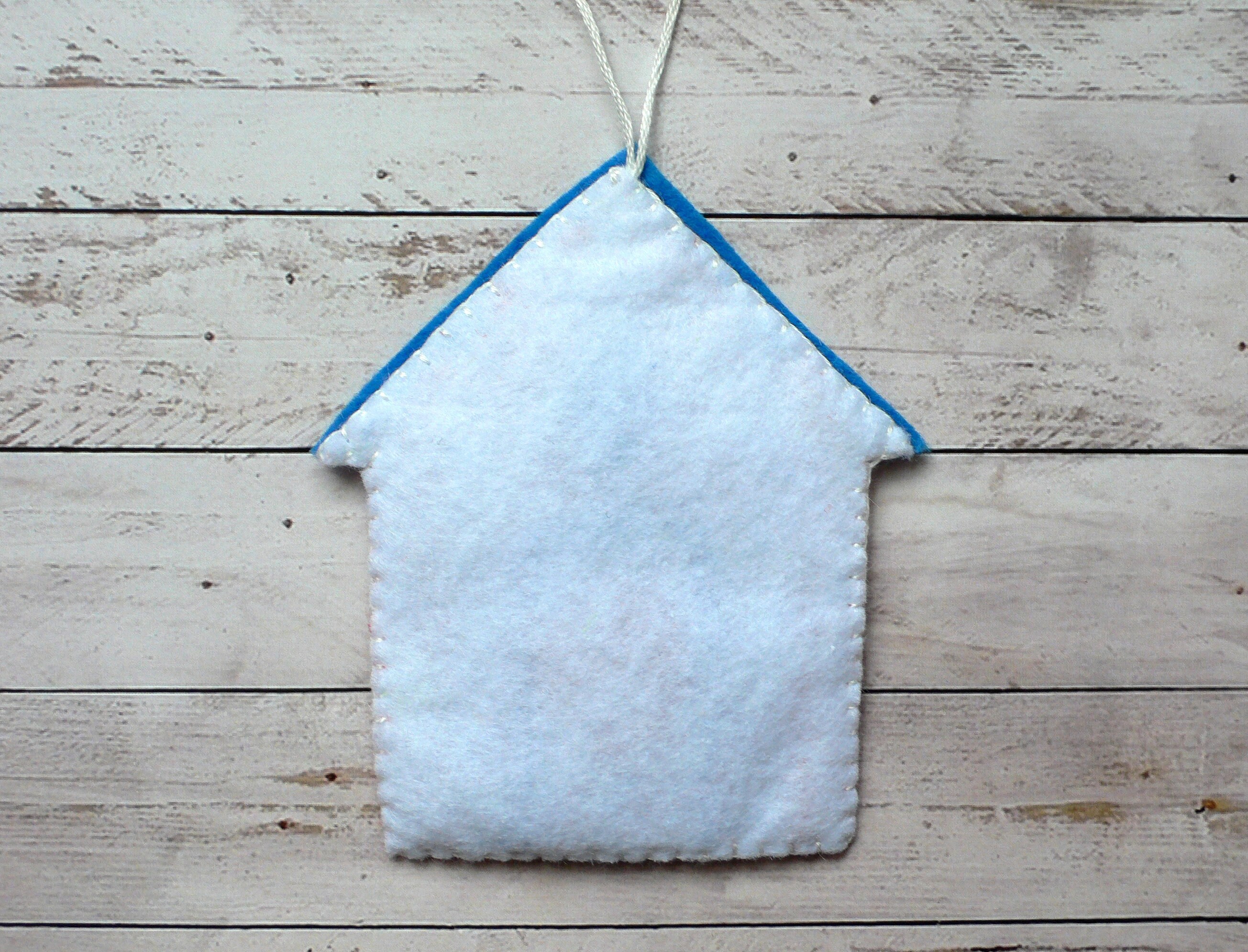 Felt Beach House Ornament PDF Sewing Pattern and Tutorial Nautical ...