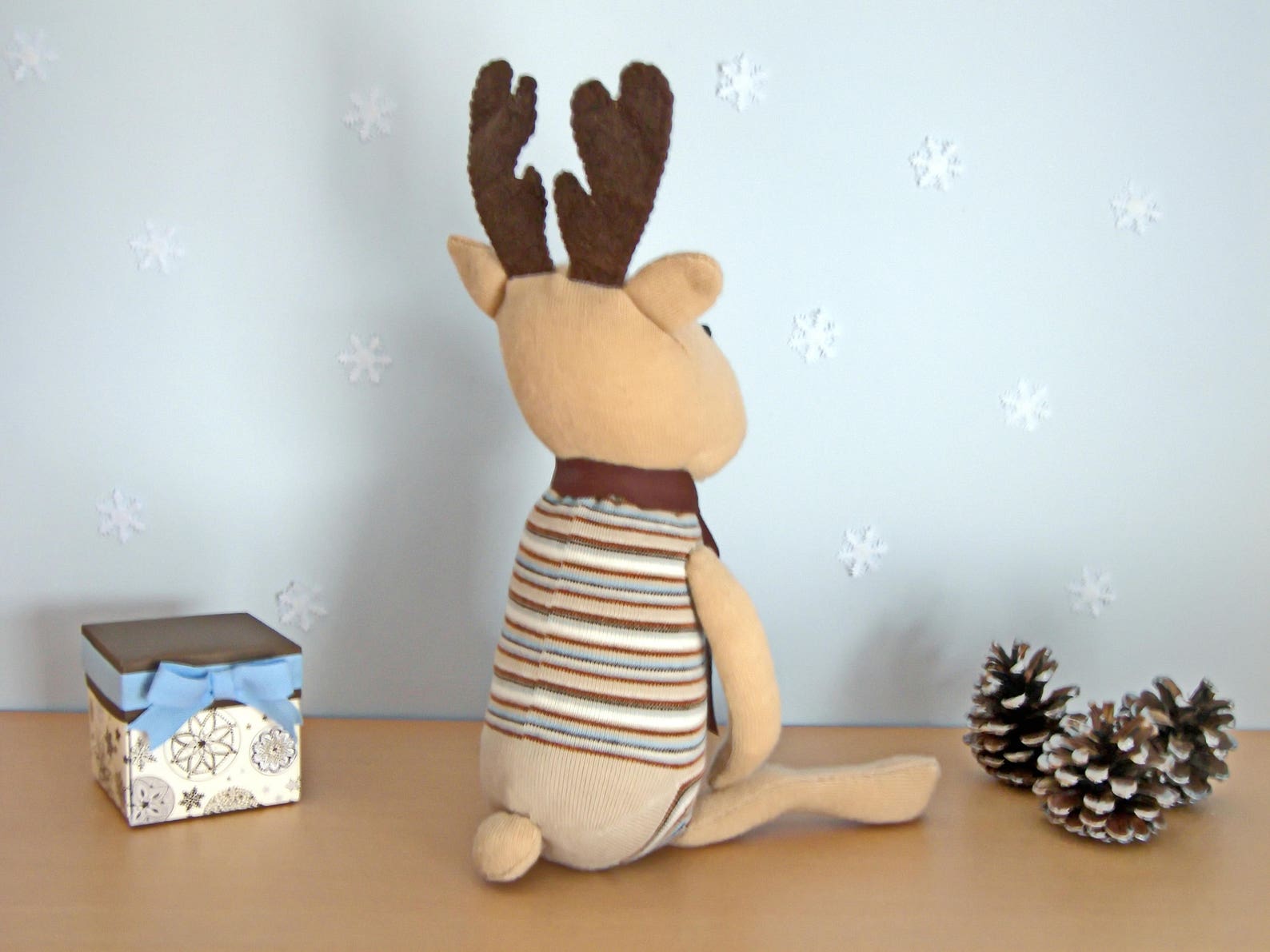 Reindeer Sewing Pattern and Tutorial DIY Handmade Sock - Etsy