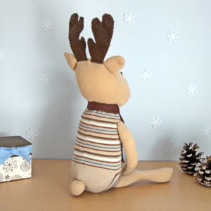 Reindeer Sewing Pattern and Tutorial - DIY Handmade Sock Reindeer PDF ...