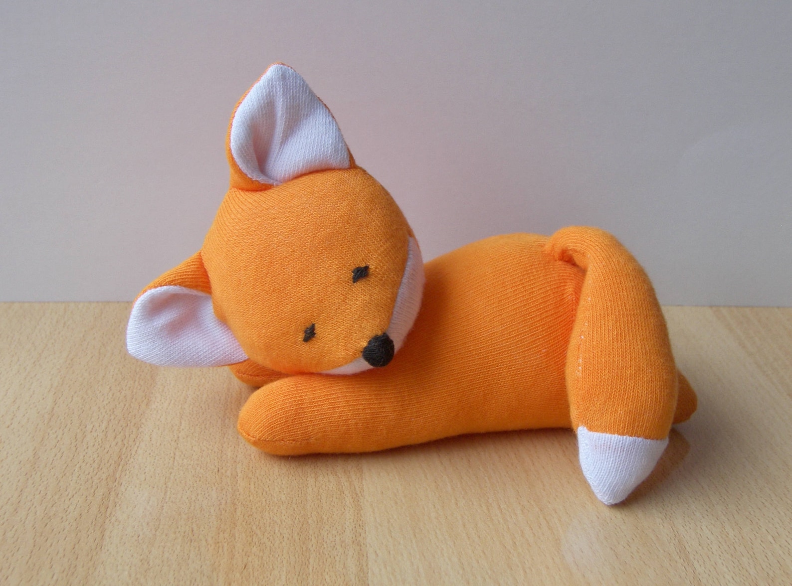 Fox Sewing Pattern and Tutorial - DIY Handmade Sock Baby Fox PDF ...