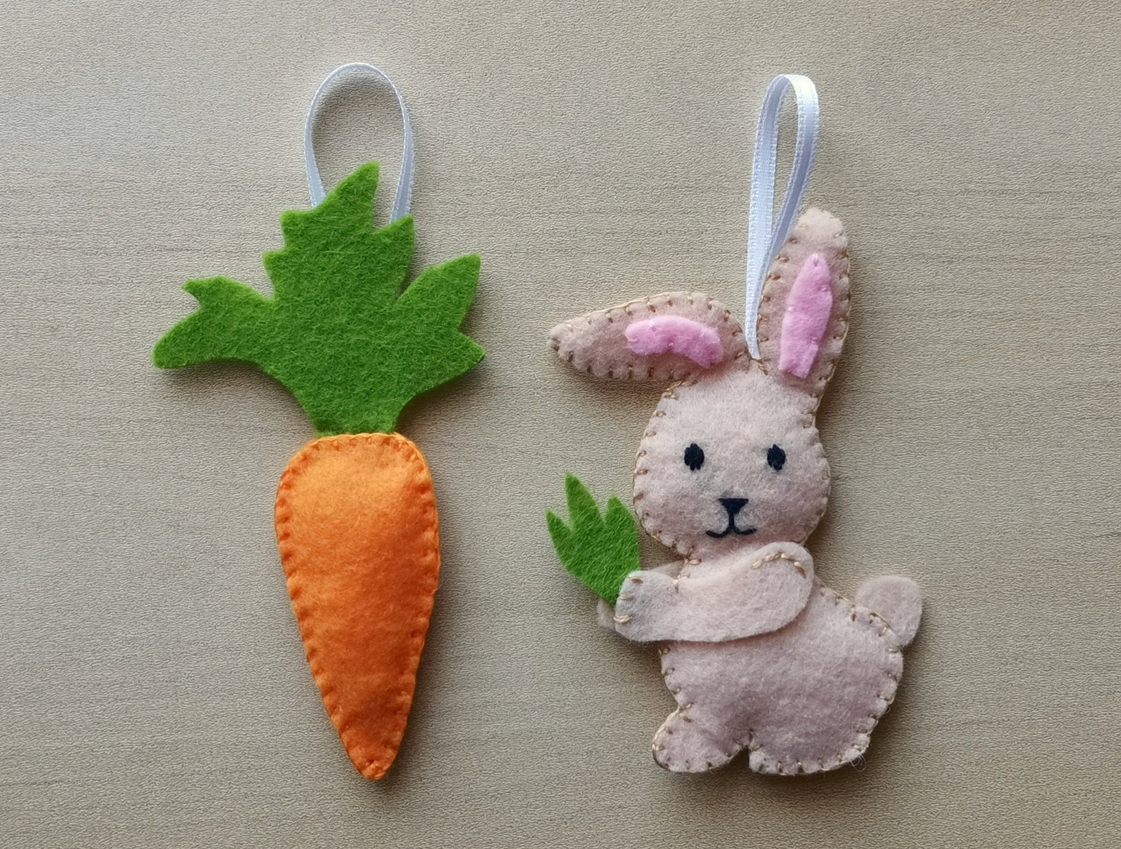Felt Easter Ornaments Pdf Sewing Pattern, DIY Crafting Felt Ornament Set Easter Garland Handmade ...